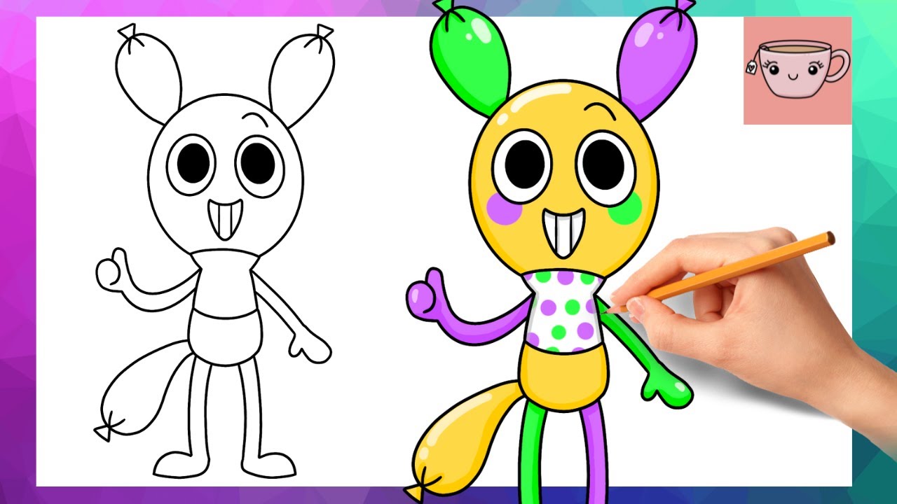 How To Draw Looey from Dandy's World | Easy Drawing Tutorial - YouTube