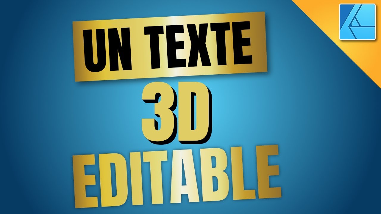 Tuto Affinity Designer | Créer un Texte Editable avec un effet ( de ...