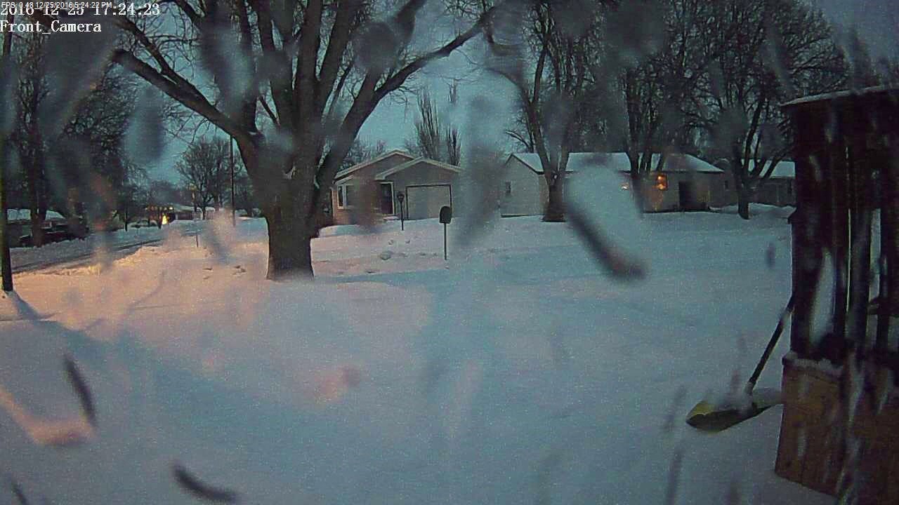 Mobridge, SD Christmas 2016 Blizzard Time Lapse - YouTube