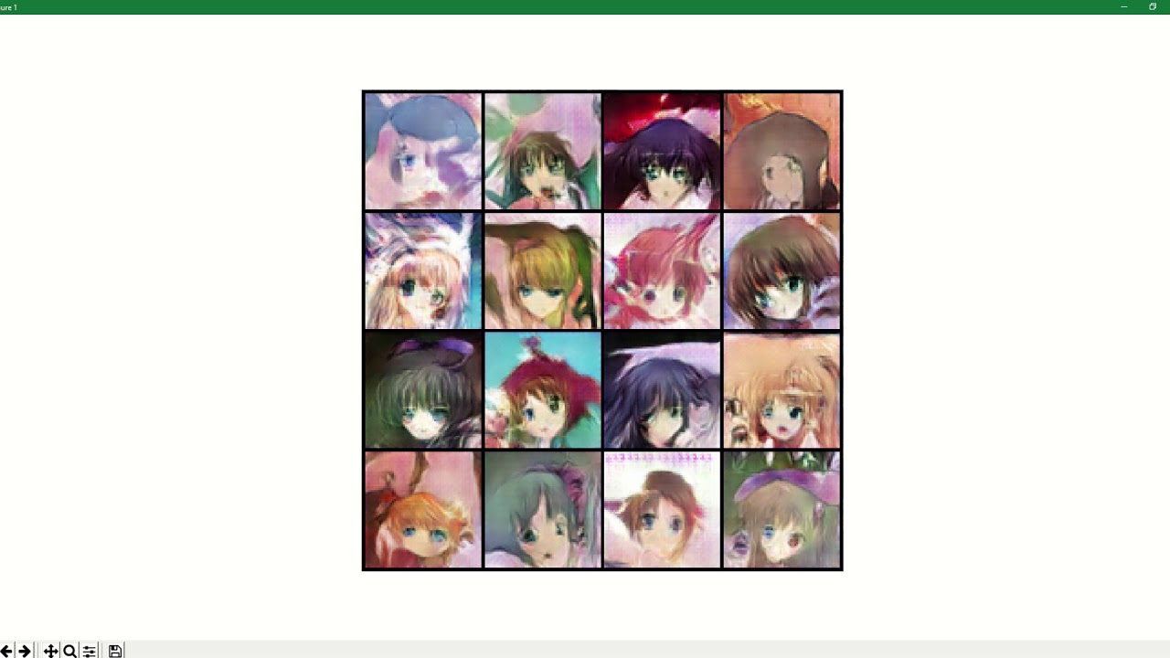 Anime Faces Generated by a Neural Network - YouTube