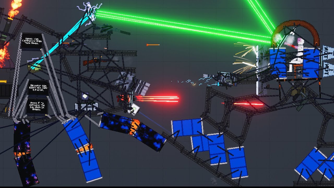 Modern Robots Vs Classic Robots In People Playground - YouTube