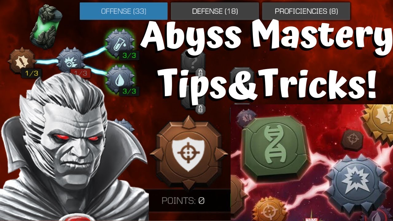 Abyss Masteries Tips and Tricks! Guide! Max These Out! - Marvel Contest ...