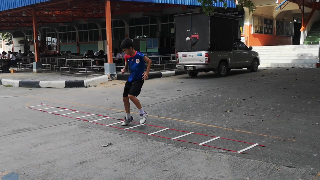 Agility ladder drills : 2 foot Sideways - YouTube