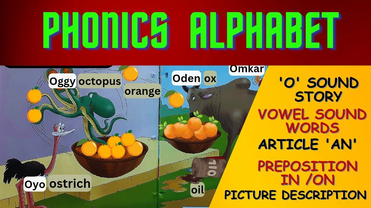 'o' sound story | letter o activity sheets | Use of preposition in / on ...