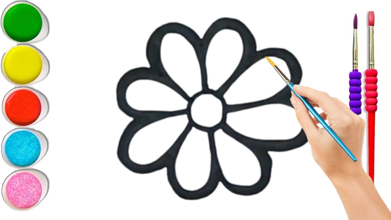 How to Draw a Flower || Step by Step - YouTube