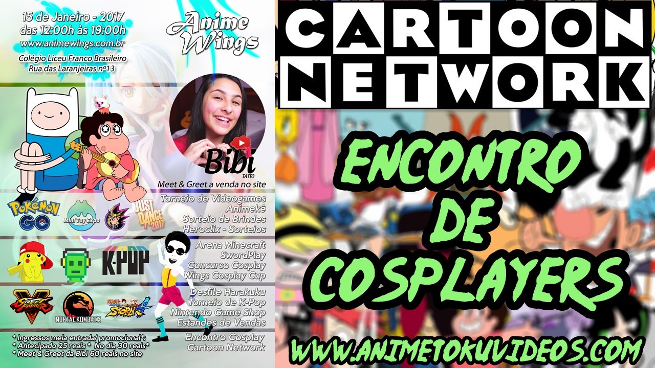Convite do Encontro de Cosplayers Cartoon Network Anime Wings 15/01/17 ...