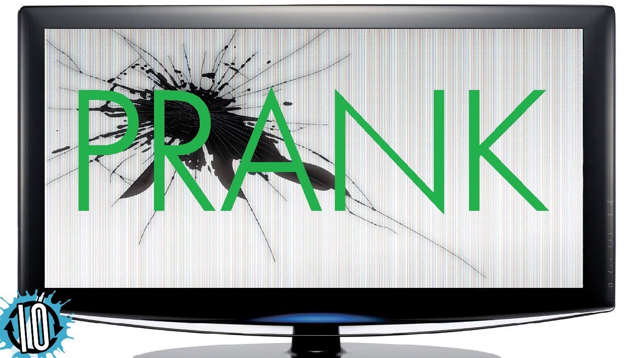TV PRANK ☻ Broken TV ☻ Damaged Screen ☻ v.8 ☻ #TVprank #TV #tech - YouTube