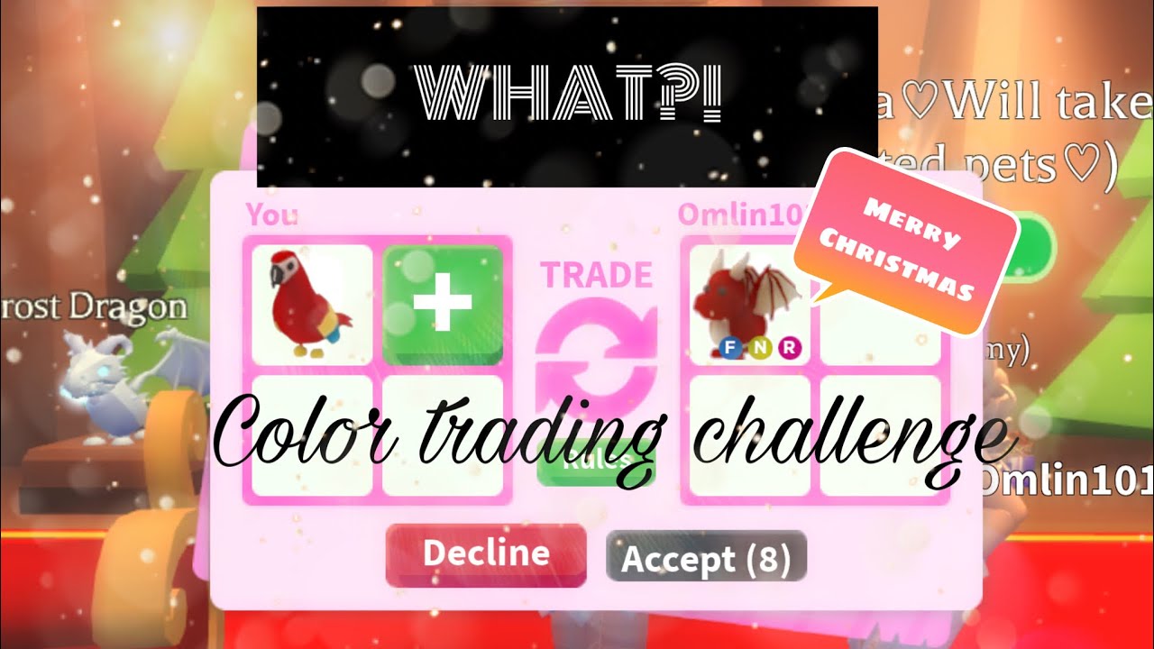 Color Trading Challenge + Giveaway!! - YouTube