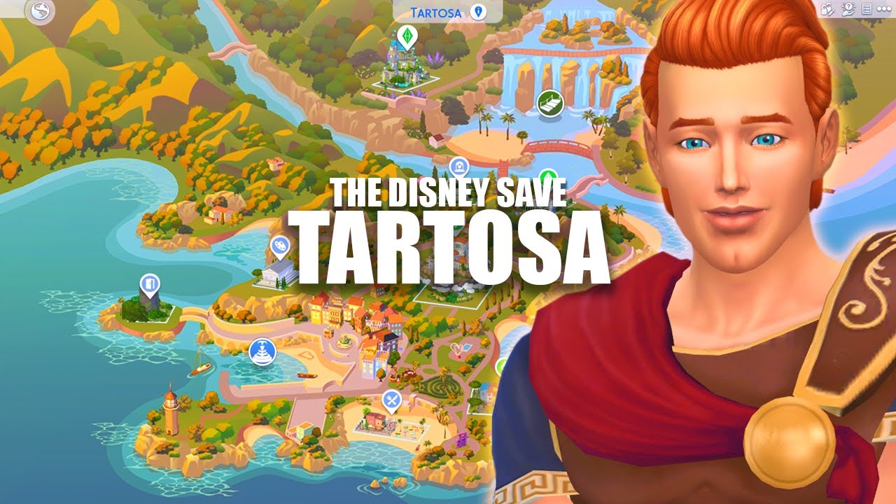 I made a Disney Version of The Sims 4! | Tartosa Tour | The Disney Save ...