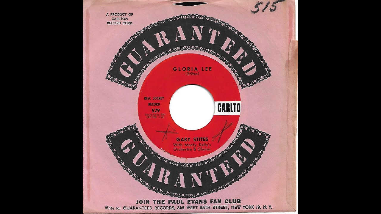Gary STITES - Gloria LEE - 1960 - Un titre Rock n' Roll - YouTube