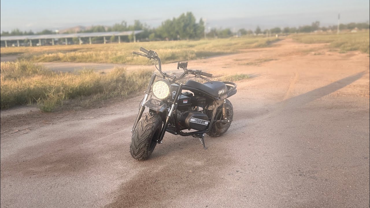 Mini bike ride (WRECKED IT) - YouTube