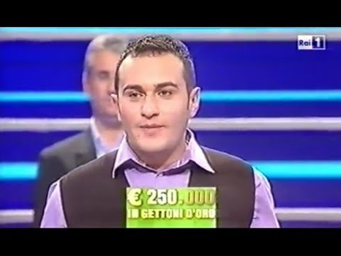 Rai 1 - Federico Turchi ai Soliti ignoti di F. Frizzi- Vincita Record ...