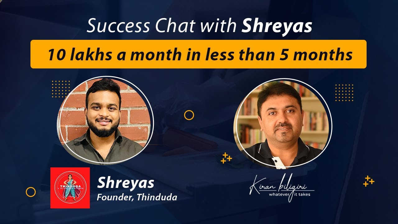 Success Chat With Shreyas | Cloud Kitchen Success Stories | Kiran ...