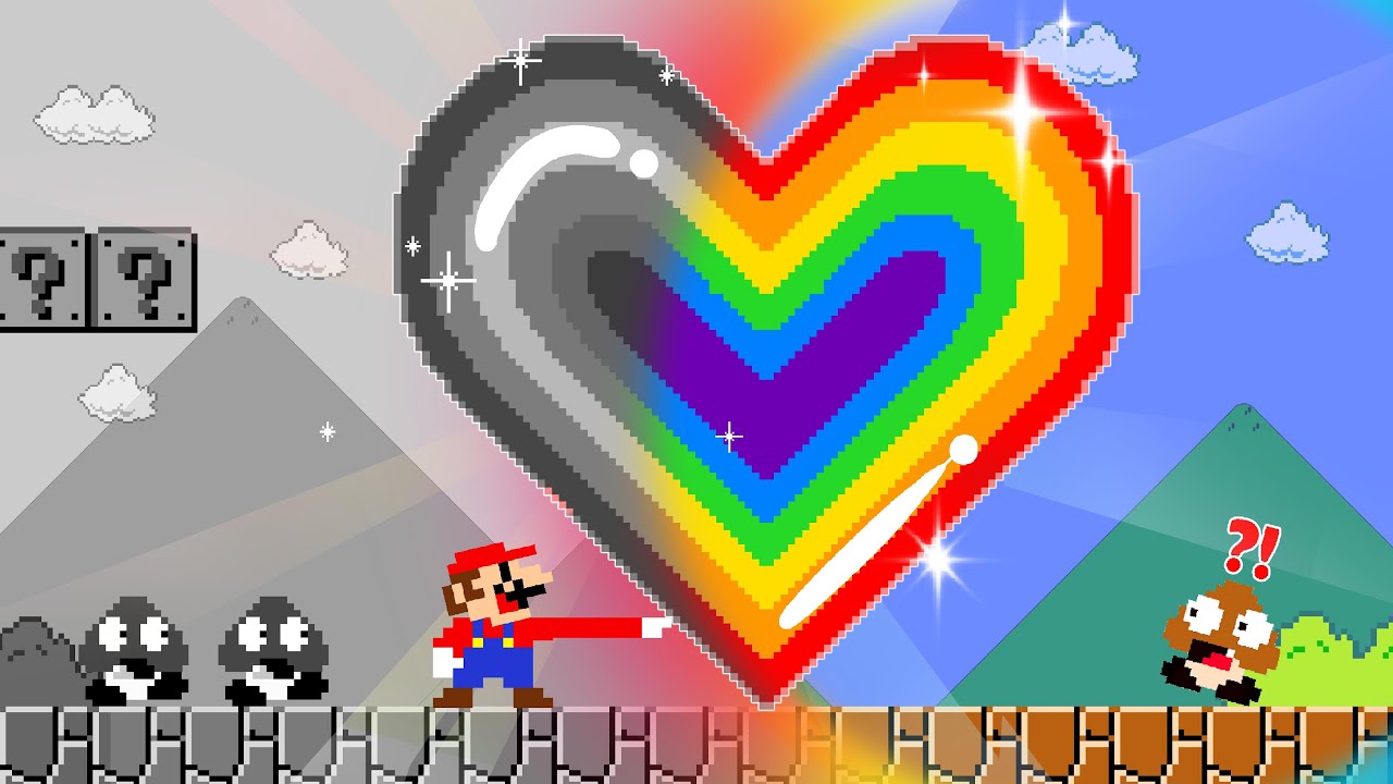 Super Mario Bros. But Everything Mario Touches Turn to LEGO | ADN MARIO GAME - YouTube