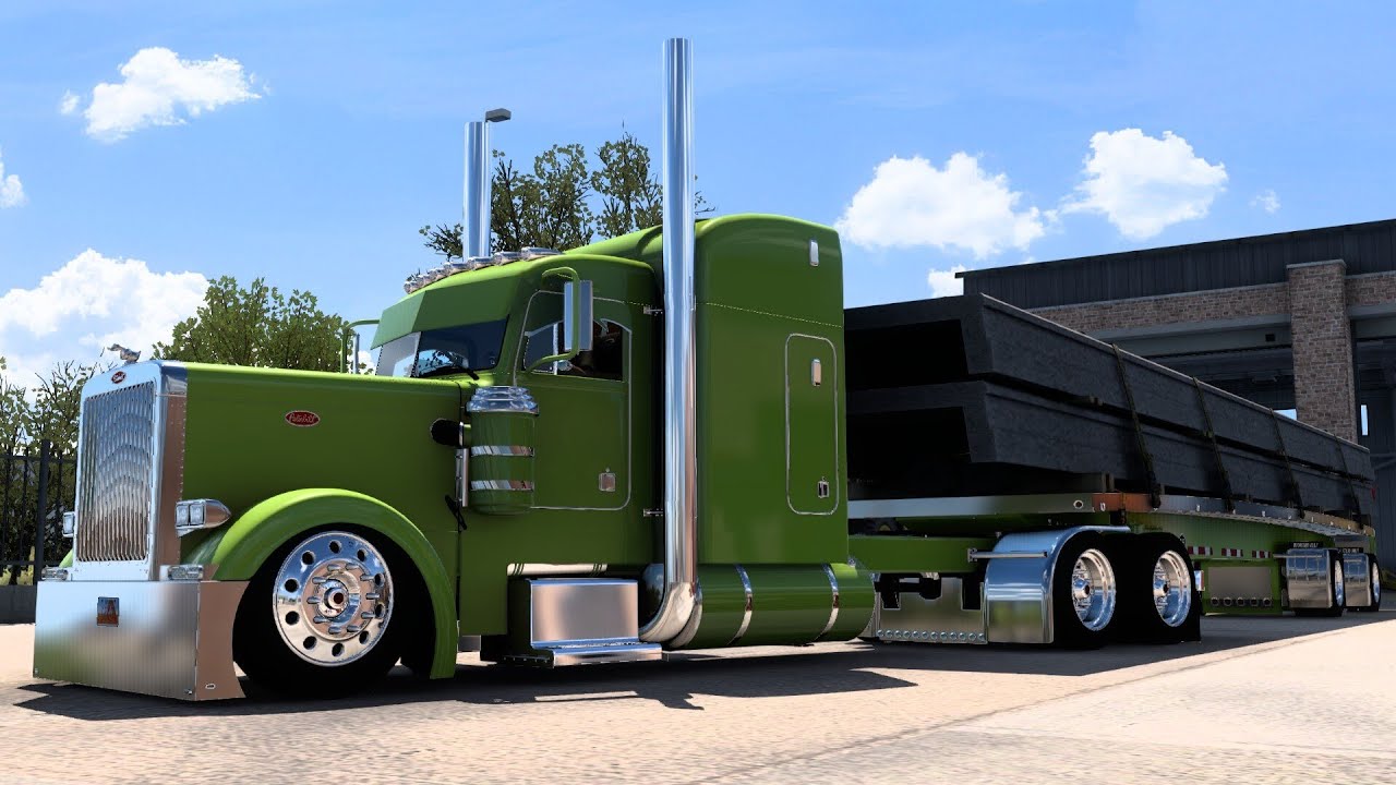 Look Who Is Back‼️ Slammed Peterbilt 379 🔥Custom Mac Flatbed/ Oversized ...