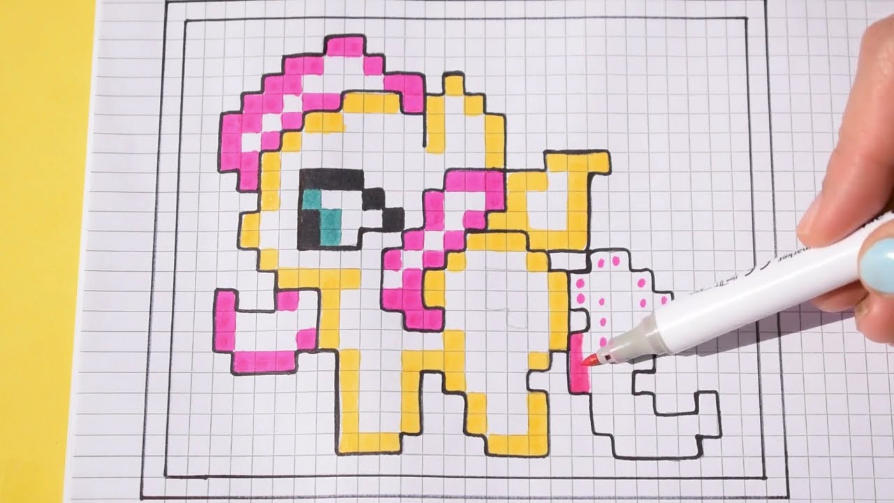 How to Draw Easy My Little Pony,Coloring,Pixel Art,Alpha Pattern - YouTube