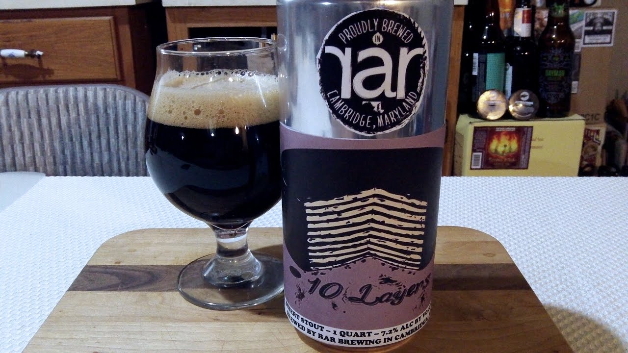 RaR Brewing 10 Layers (7.2% ABV) DJs BrewTube Beer Review #1316 - YouTube