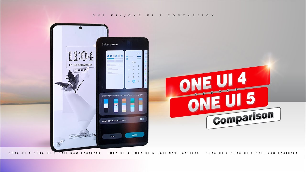Samsung Official One UI 4.0 vs One UI 5.0 Comparison - YouTube