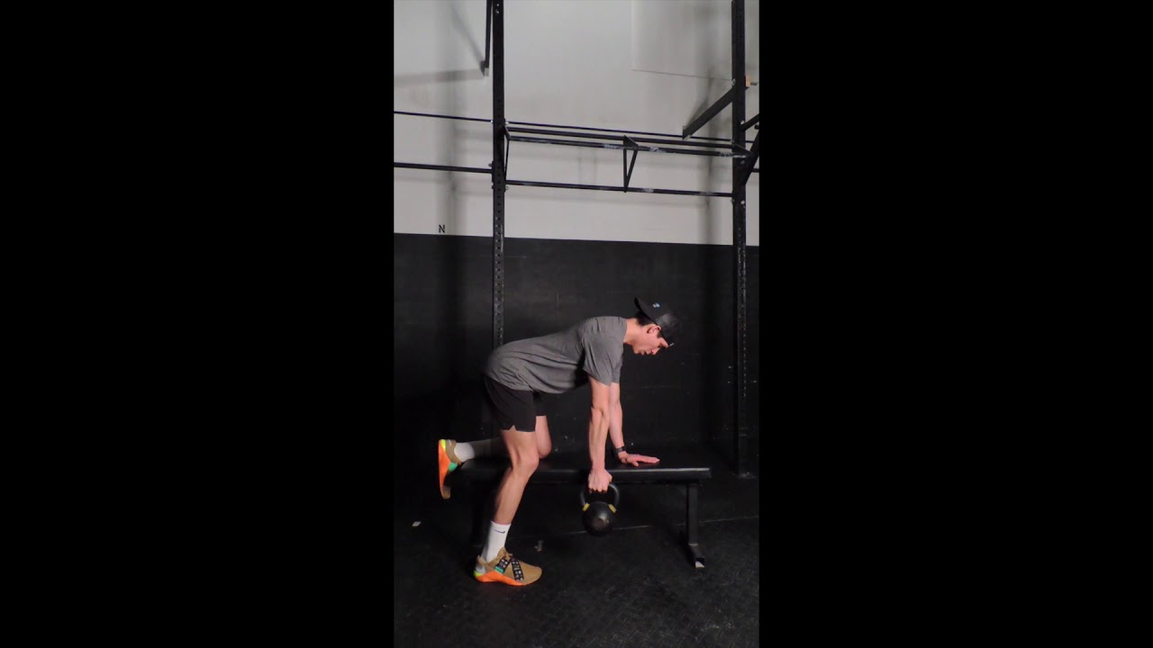 Kettlebell Bench Supported Row - YouTube