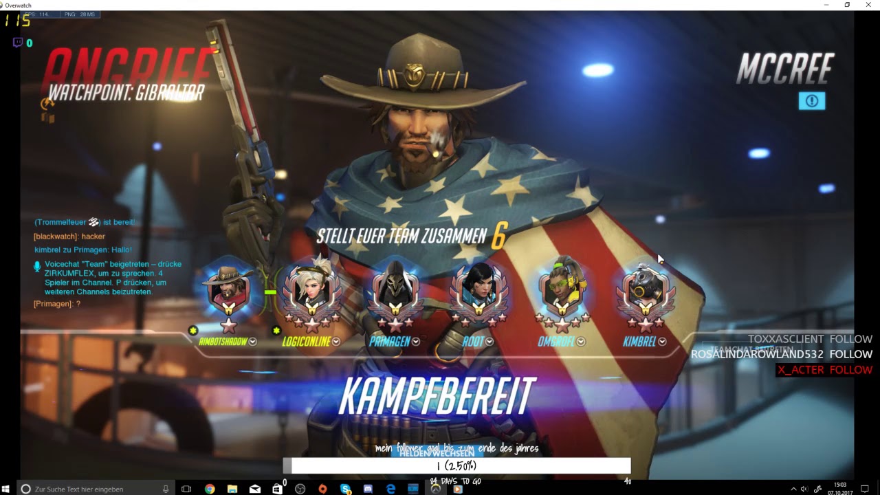 ow rank gameplay pc (gold rank ) - YouTube