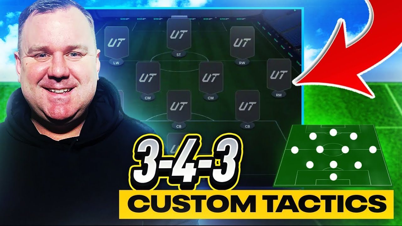 EAFC 25 - ULTRA ATTACKING 343 CUSTOM TACTICS & PLAYER ROLES!! - YouTube