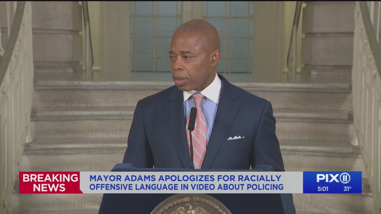 Mayor Adams apologizes for racially offensive language - YouTube