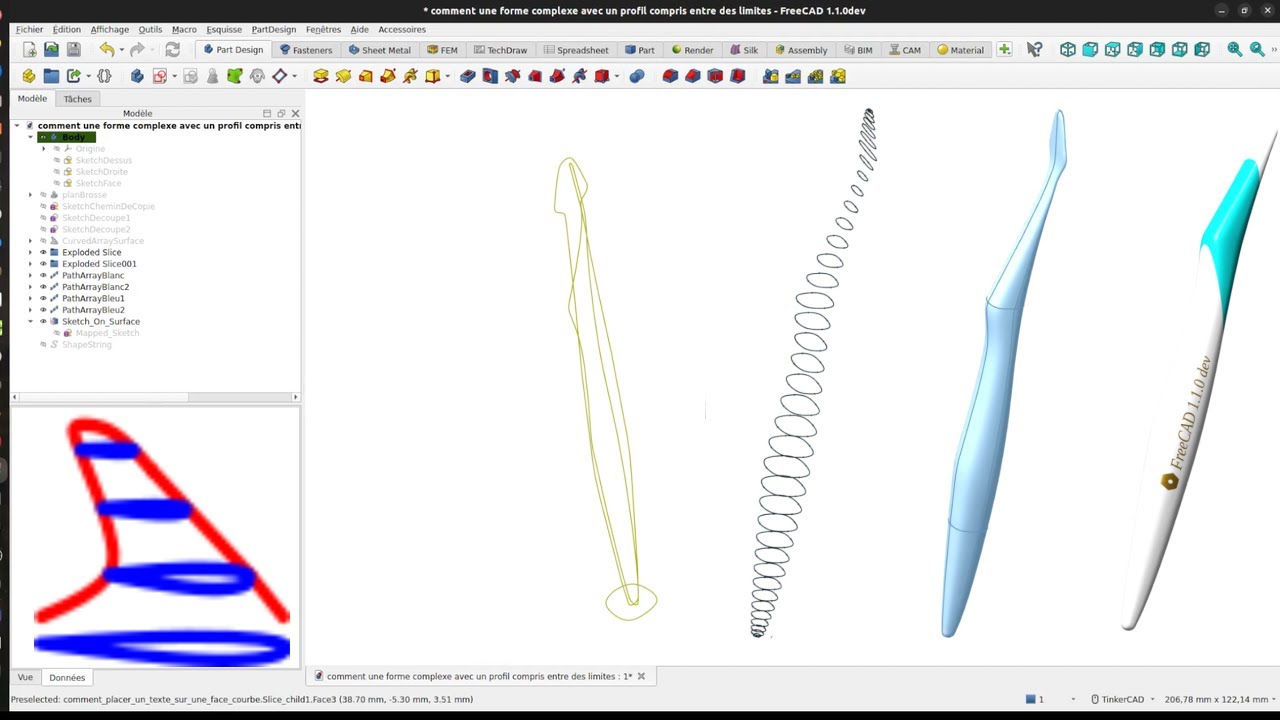 Comment créer une forme complexe avec son profil et ses limites avec ...