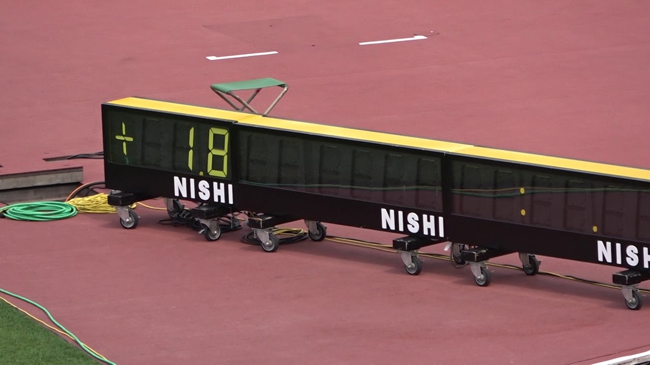 FUSE SPRINT2018 GP Women's 100m FINAL heat2 OCKERA MYRIE11.43(+1.8) 市川 ...