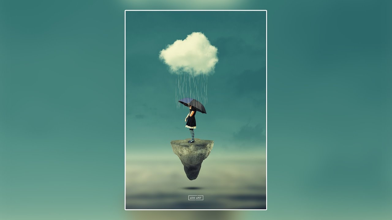 Photo manipulation tutorial: Rain Girl | Photoshop easy tutorial - YouTube