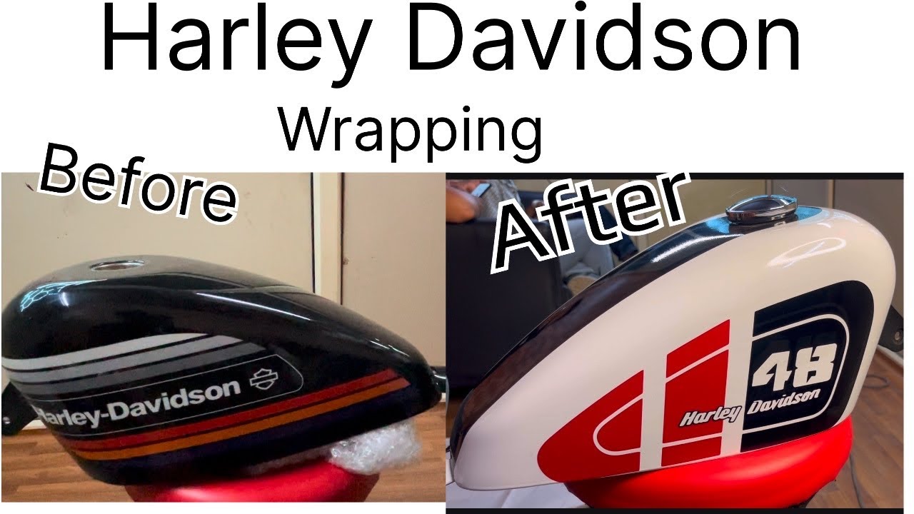 Harley Davidson Tank wraping | A1 graphics || - YouTube