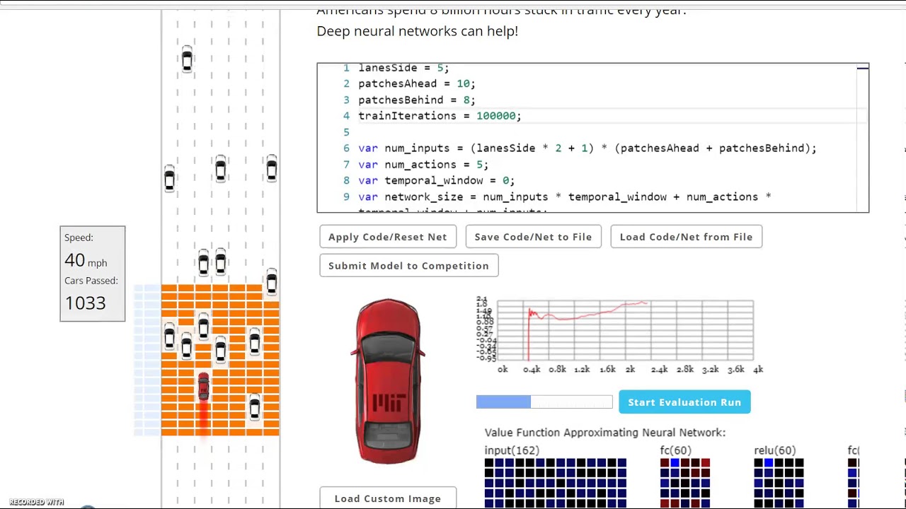 MIT DeepTraffic Challenge - YouTube