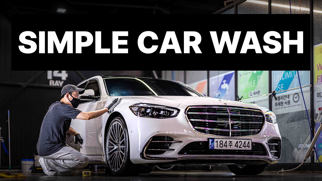 벤츠 S Class 실내외 기본 세차 | Mercedes Benz S500 Maintenance Wash [4K] - YouTube