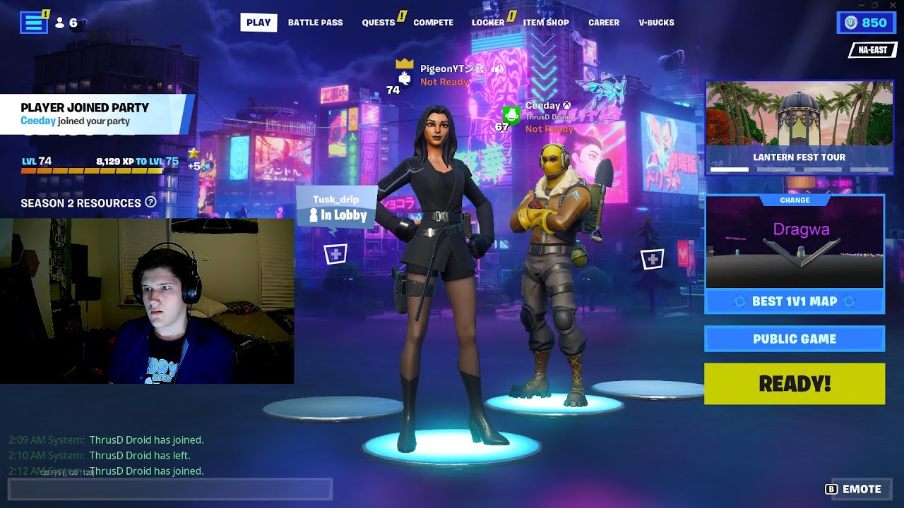 Ceeday Joined my last video?!?!?! FORTNITE LIVE - YouTube