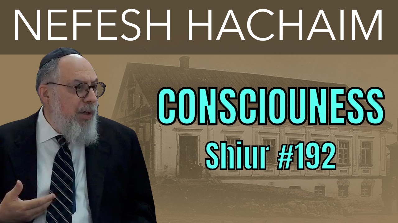 Consciousness | Shaar 3, Ch. 10 | Rabbi Yaacov Haber | Nefesh HaChaim ...