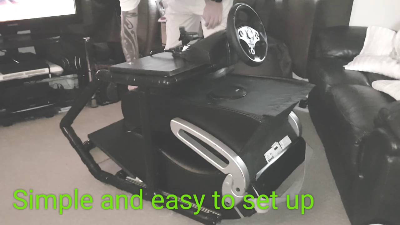 Fold away D.I.Y. Sim racing rig - YouTube