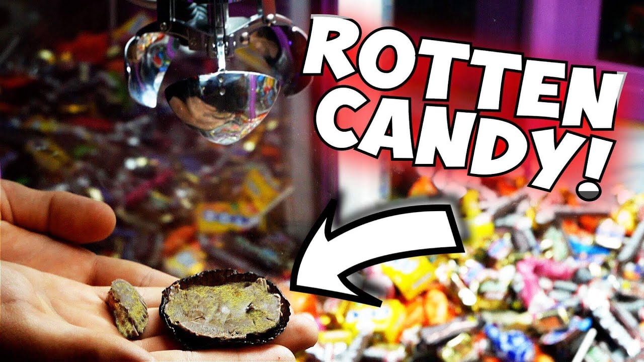 WON ROTTEN CANDY FROM A CLAW MACHINE?!? - YouTube