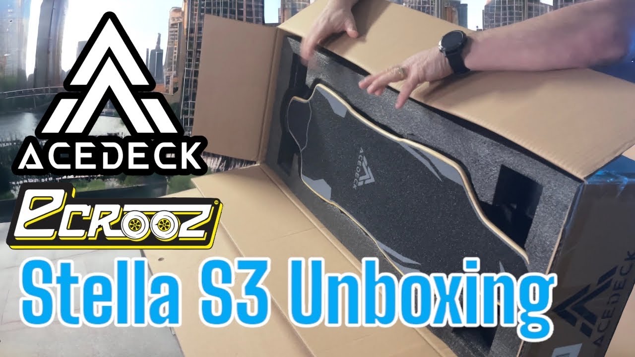 Acedeck Stella S3 Unboxing #electricskateboard #review #2023 - YouTube