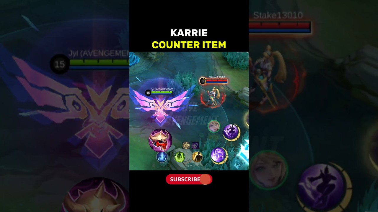 KARRIE COUNTER ITEM BY. Jyl #karrie #karrietiktok #mlbb # ...