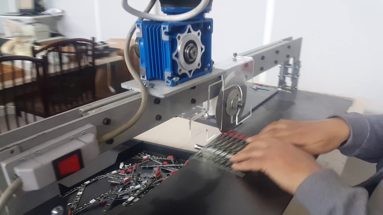 pcb cutting machine - YouTube