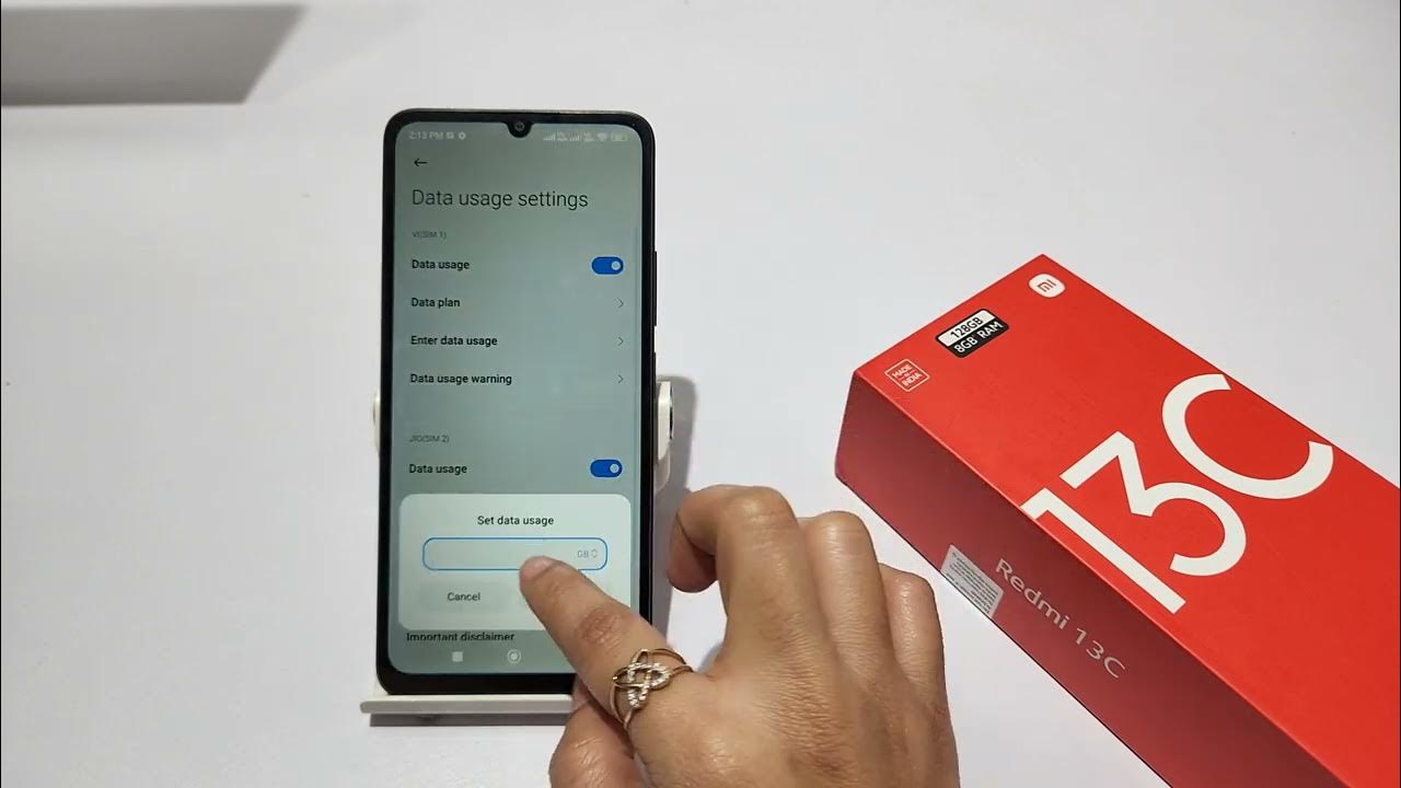 How to set daily data limit in redmi 13, 13c 5g | redmi 13c me data usage set kaise kare - YouTube