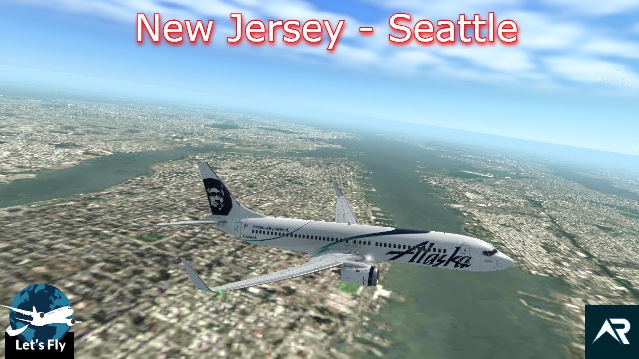 Newark (KEWR) to Seattle (KSEA) in Alaska B737-800 | RFS - Full Flight ...
