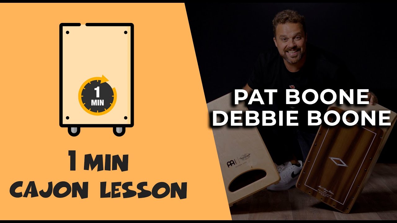 One Minute Cajon Lesson - PAT BOONE DEBBIE BOONE :) Cajon Fill - YouTube