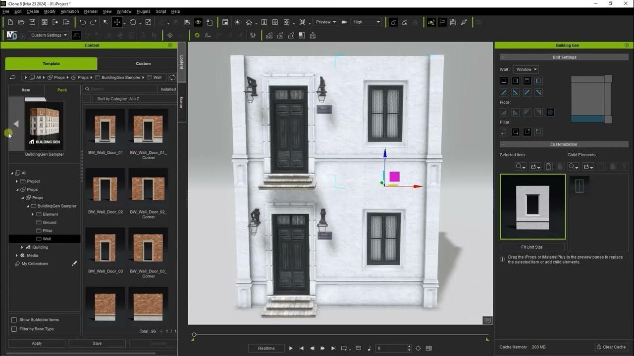 iClone building scenes and building gen plug-in 010 - YouTube