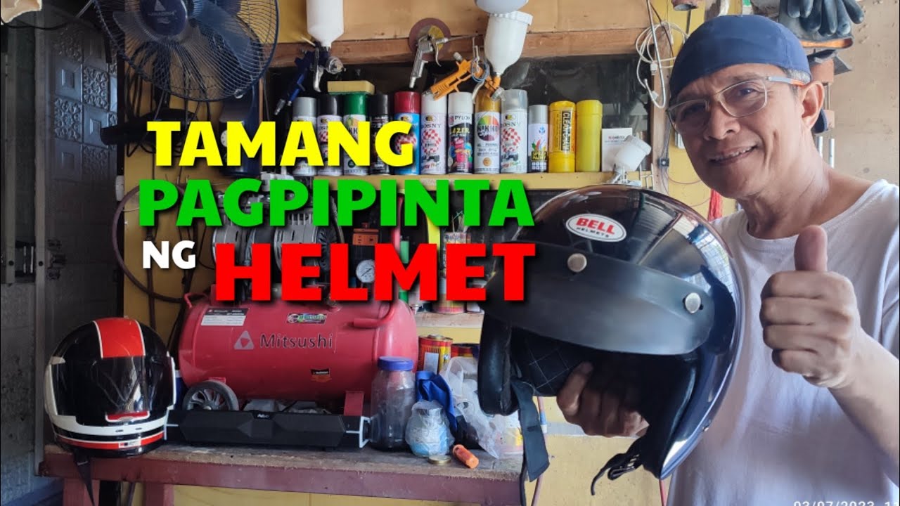 HELMET I REPAINT I STEP BY STEP TUTORIAL I DA HUSTLER'S TV - YouTube