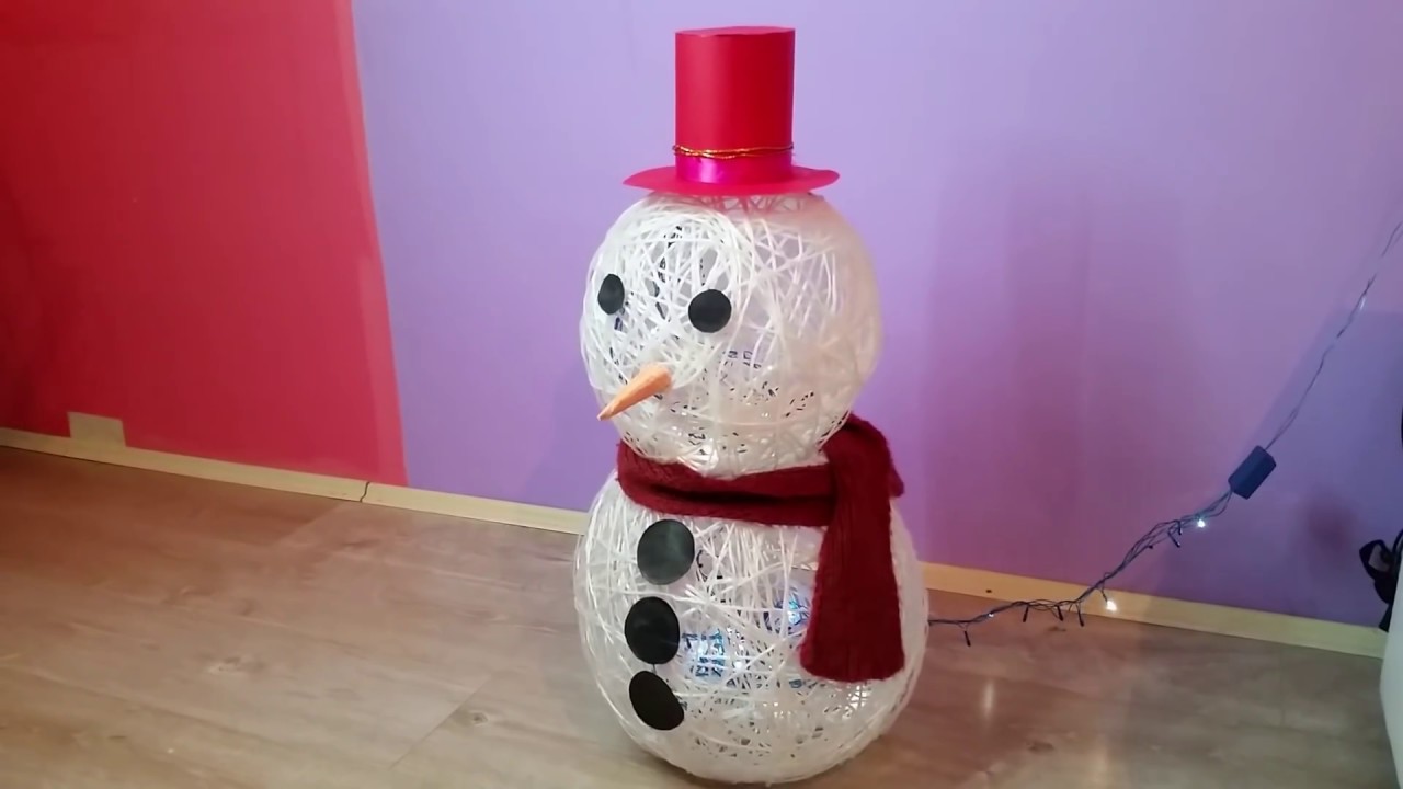 String Snowman - Amazing Holiday DIY Projects - YouTube