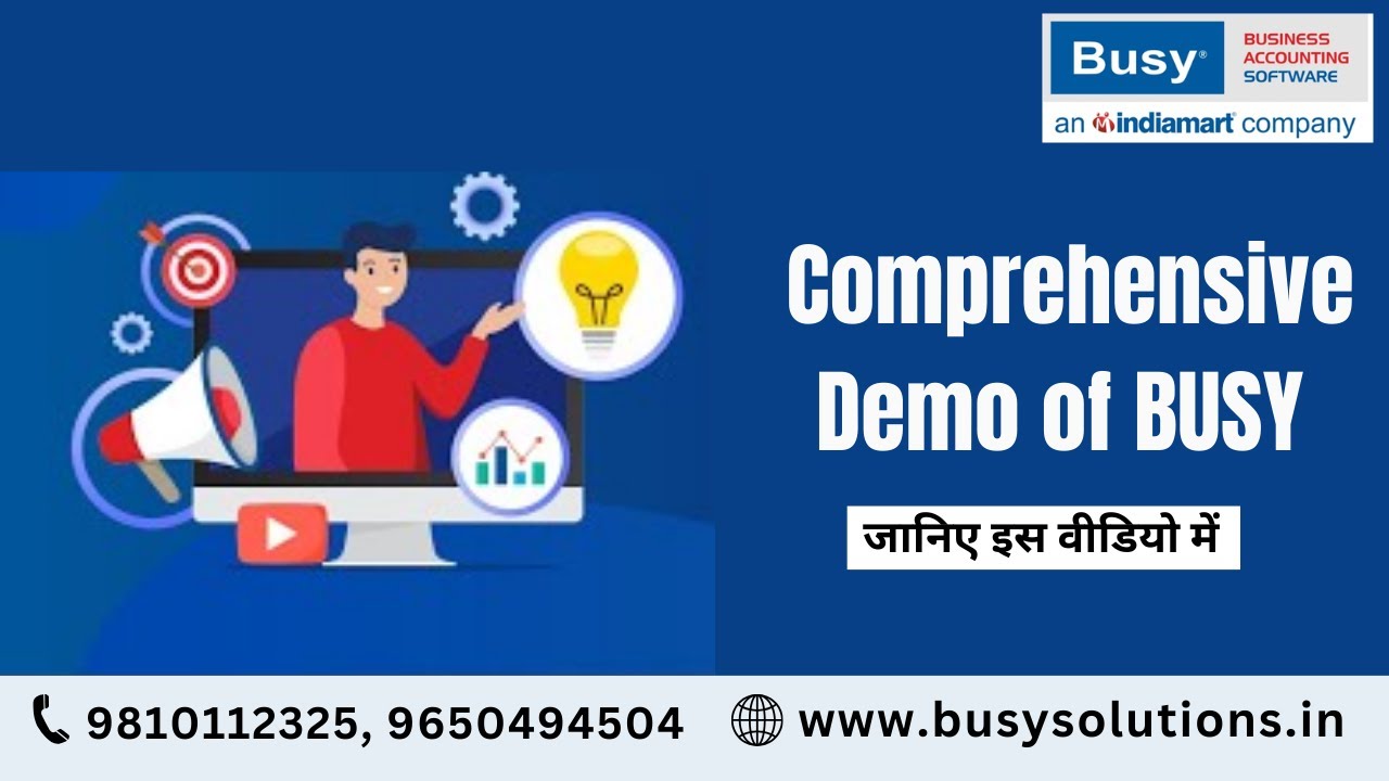 Comprehensive Demo of BUSY | In-depth Overview of BUSY | No. 1 GST ...
