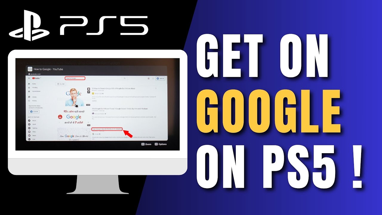 How to Get on Google on PS5 - YouTube