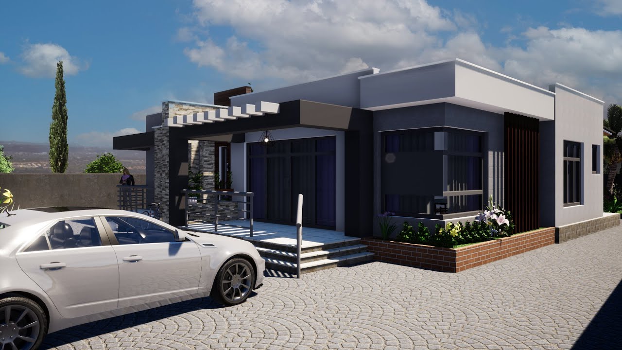 simple modern box house in kigali and sustainable home design # ...