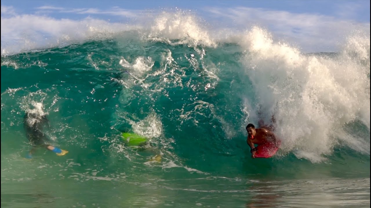 Sandy Beach Shorebreak - Watershots 4k - July 11, 2023 - YouTube