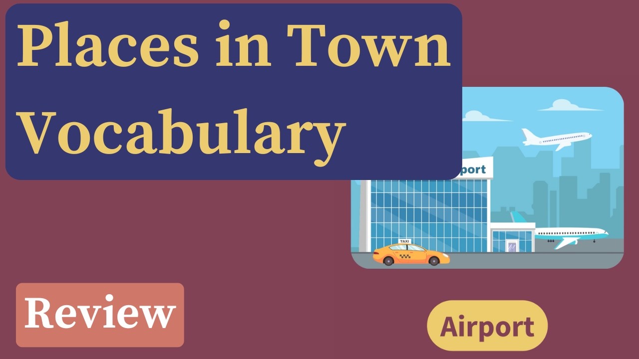 Review - Places in Town Vocabulary - YouTube